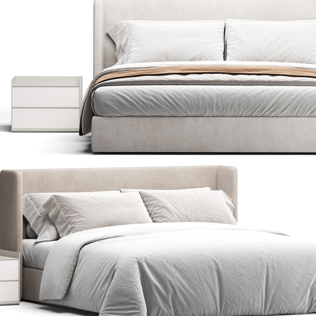 Mira M Bed 3D Model for VRay, Corona | CGMood