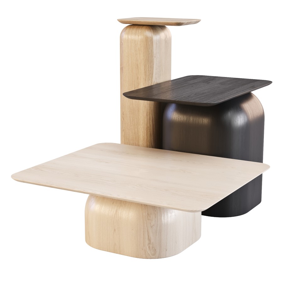 Nikari: April - Coffee And Side Table - 3D Model for Corona