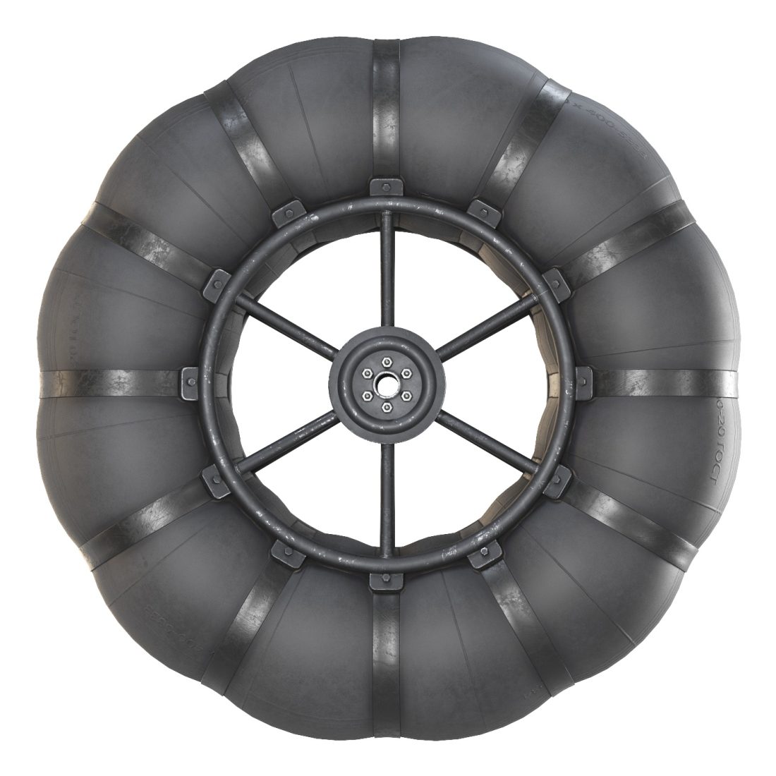 Swamp Walker Wheels 3D Model for VRay, Corona | CGMood