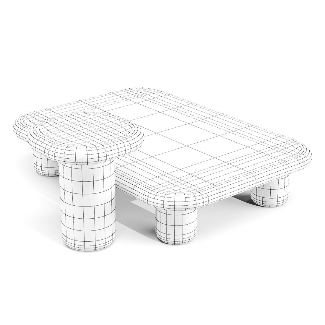 Mogg: Bilbao - Coffee And Side Tables - 3D Model for Corona