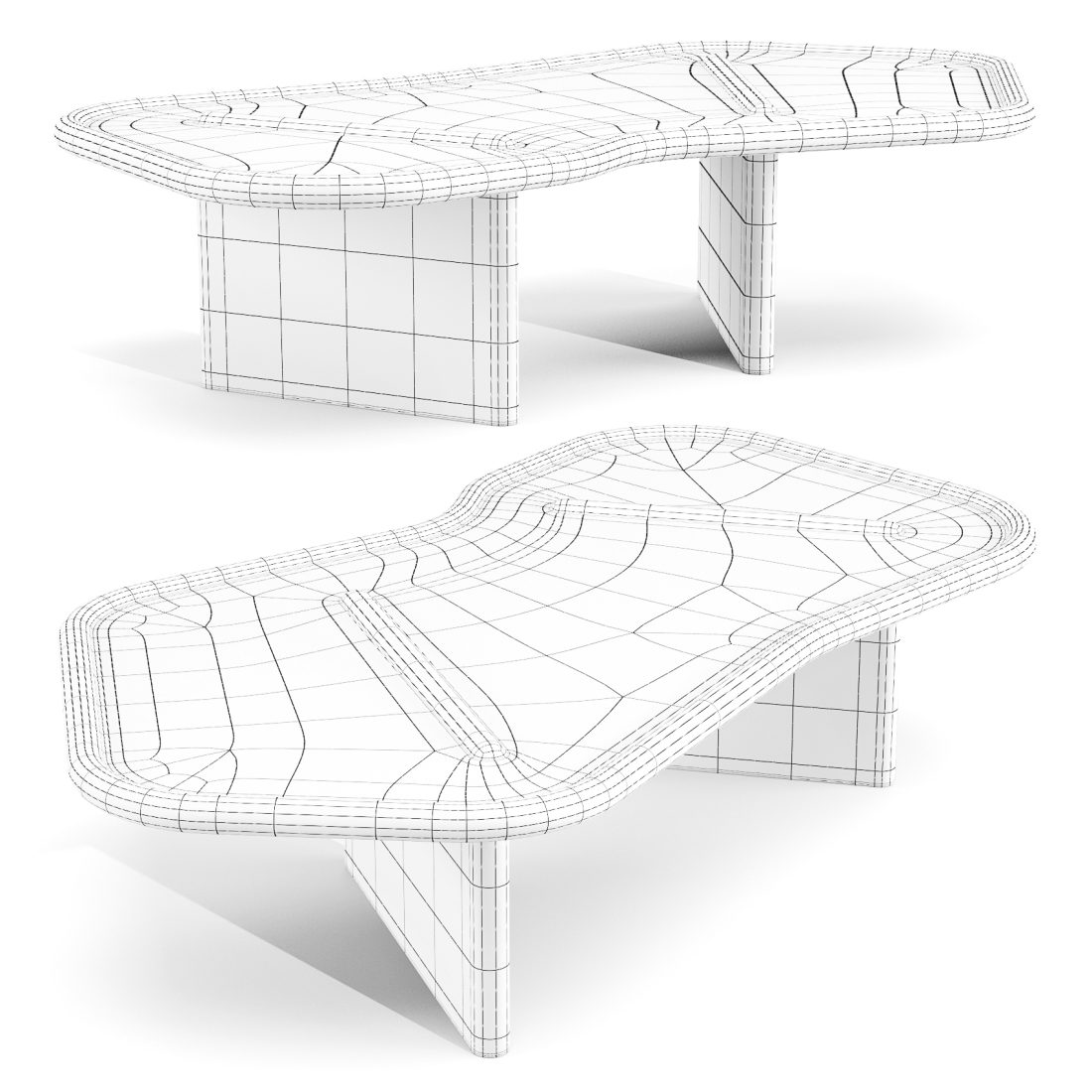 Delcourt Collection: Ibo - Coffee Table - 3D Model for Corona