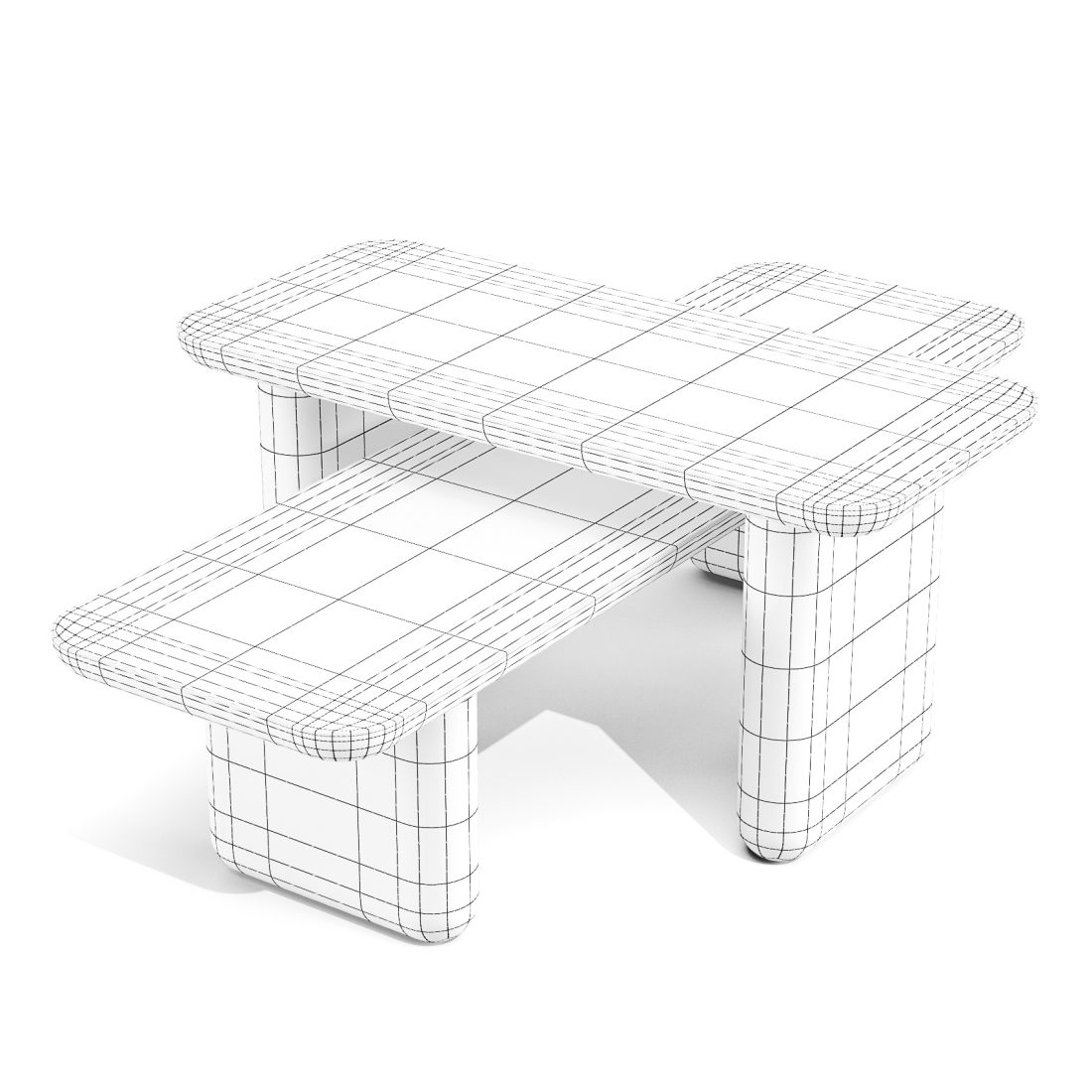Liu Jo: Caillou Panca - Bench - 3D Model for Corona