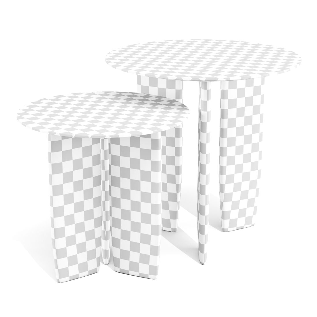 Andreu World: Oru - Side Tables - 3D Model for Corona