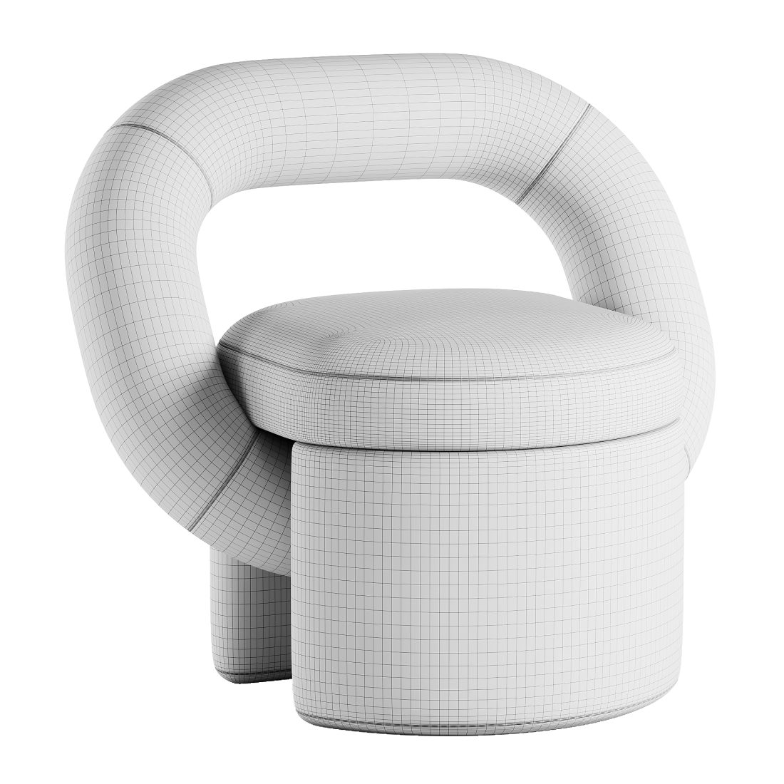 Woo Play Armchair - 3D Model for Corona