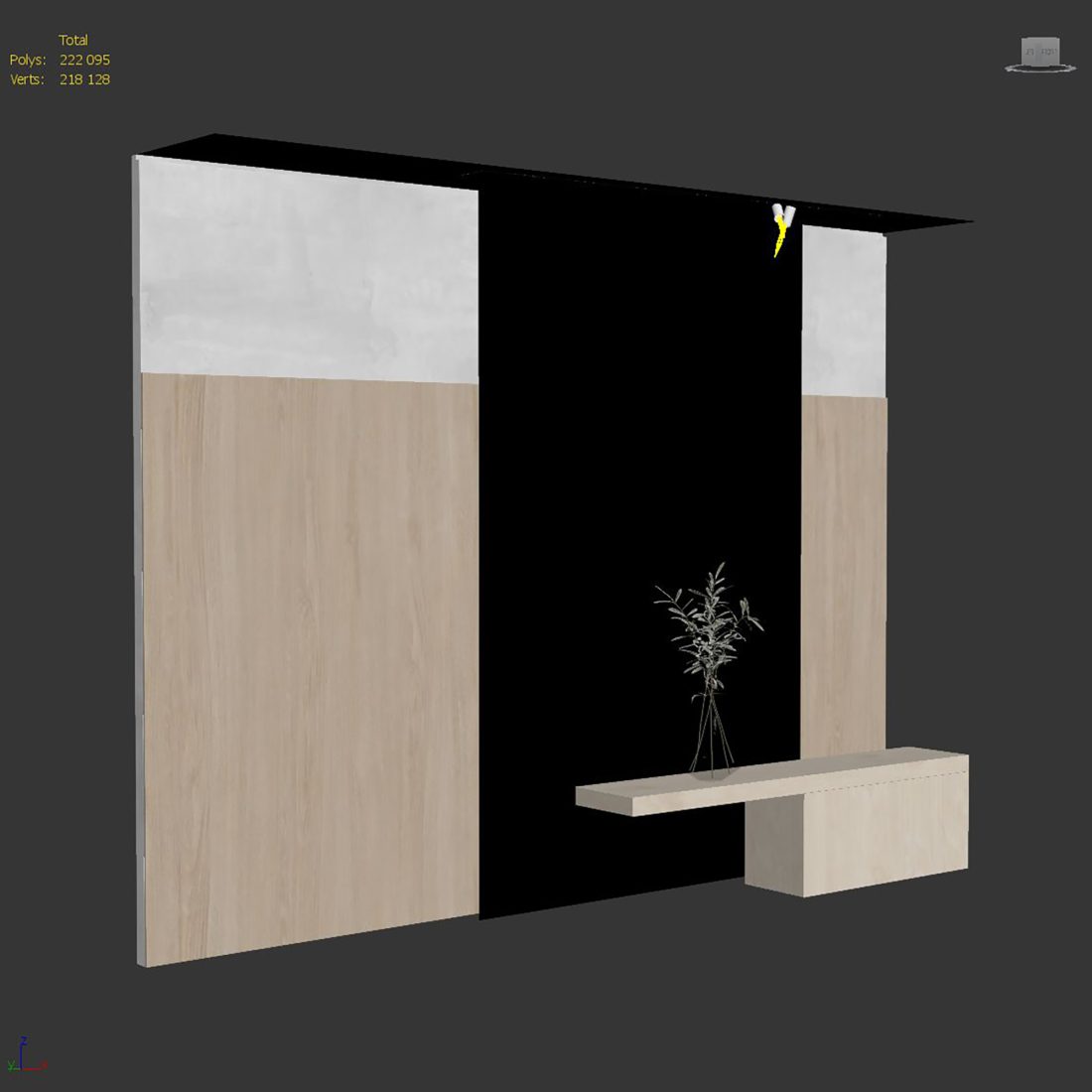 Decorative Wall Panel Set 102 - 3D Model for VRay, Corona