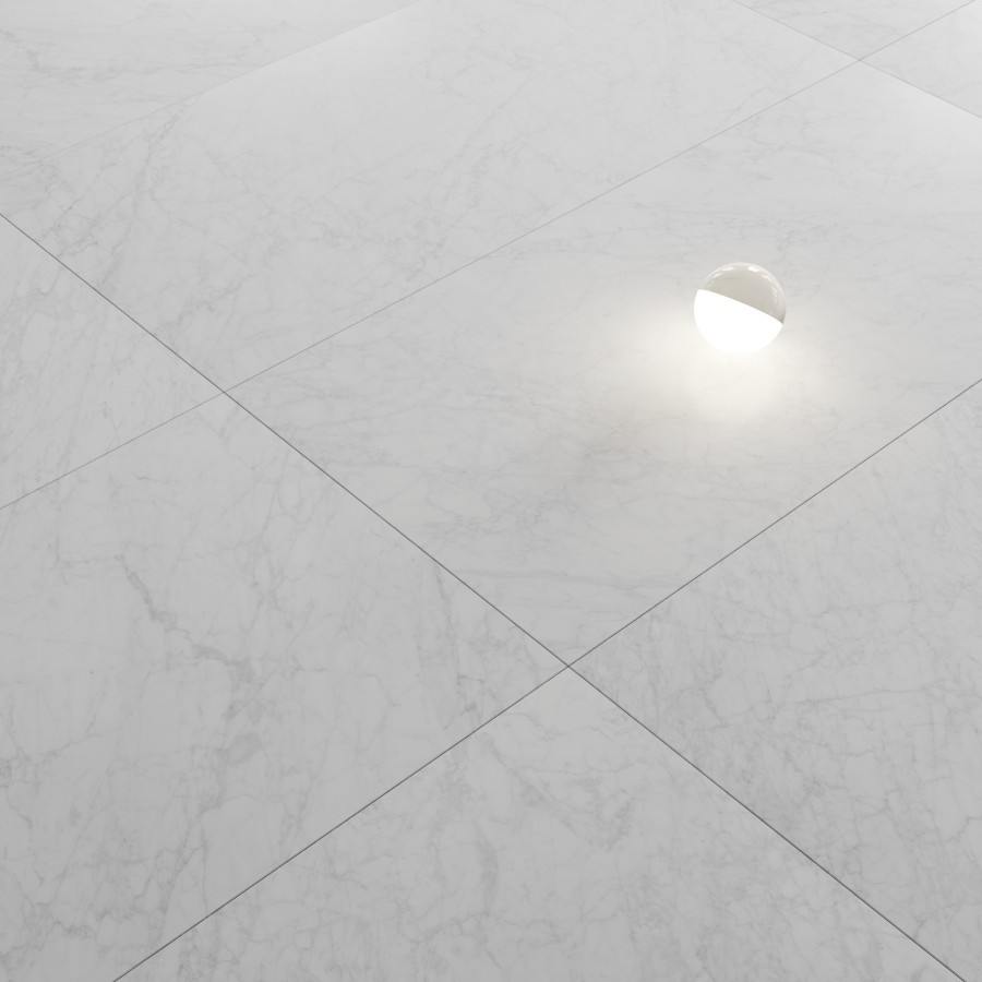 Supreme White - Glossy Marble - 3D Model for