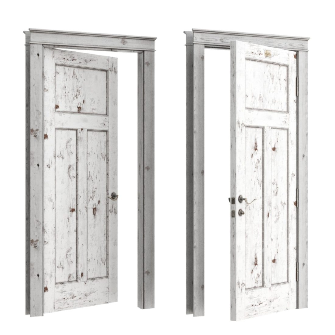 Doors Brothers Shaker Door 4 - 3D Model for Corona