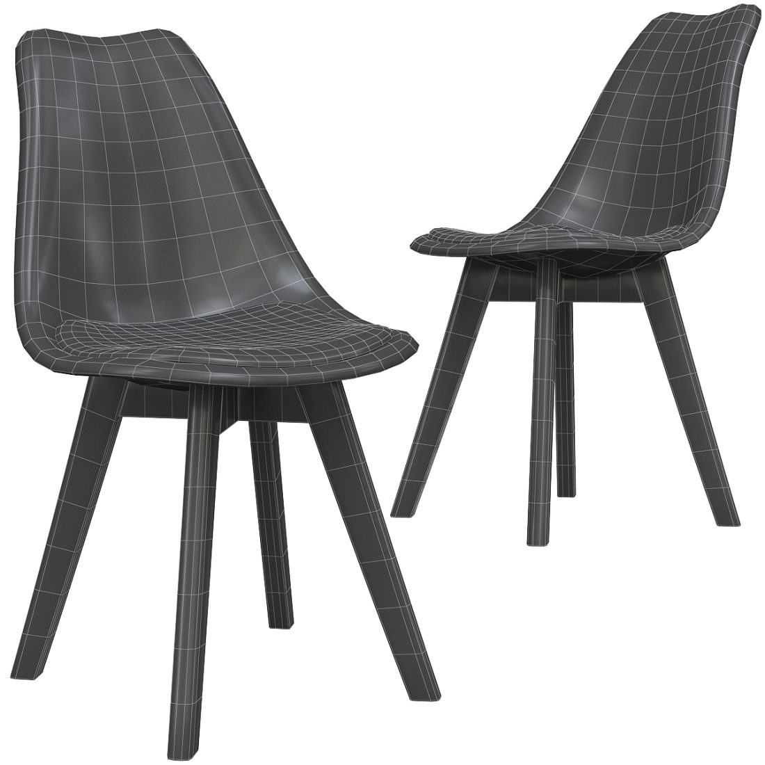 Sia Scandi Chairs - 3D Model for VRay