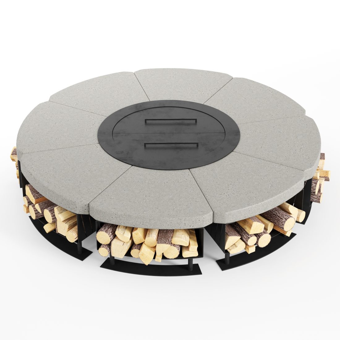 Hetta Black Fire Pit 3D Model for VRay, Corona | CGMood