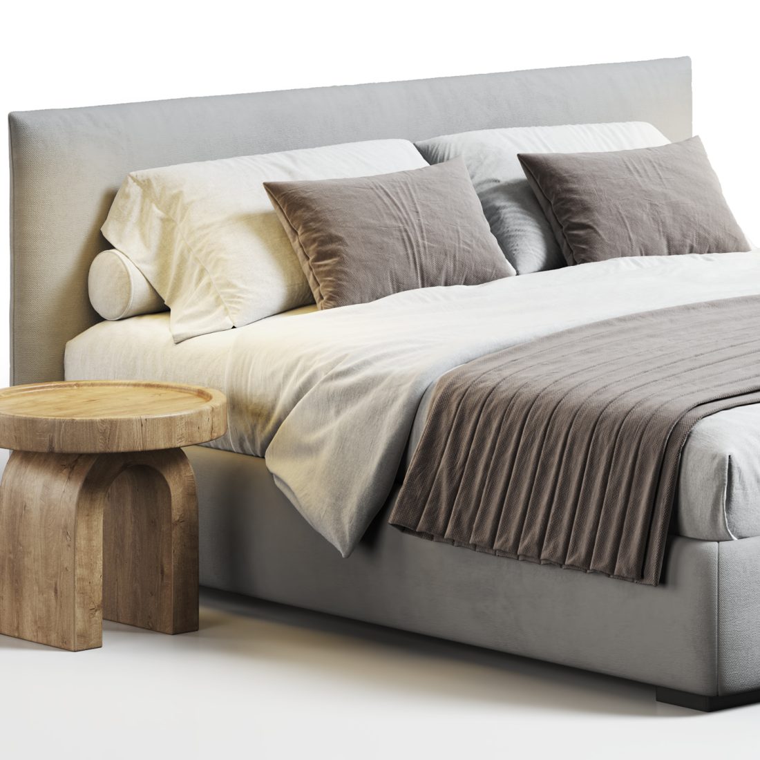 Meridiani Scott Bed - 3D Model for VRay, Corona
