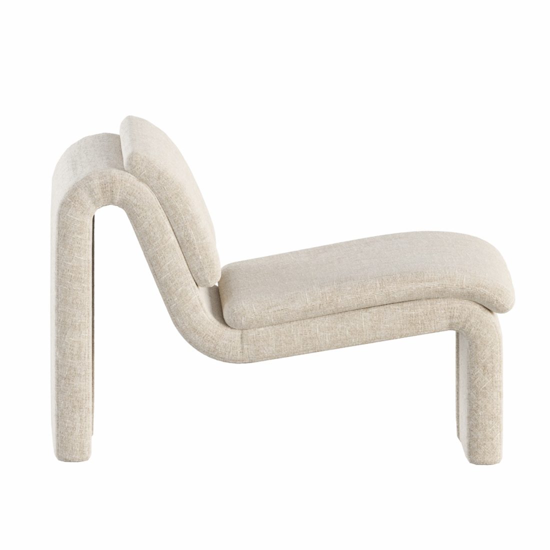 Wally Curvature Chair - 3D Model for Corona