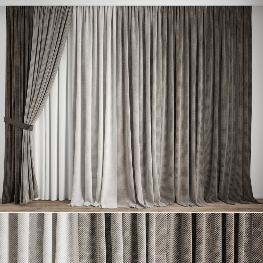 Curtain 500 3D Model for VRay | CGMood