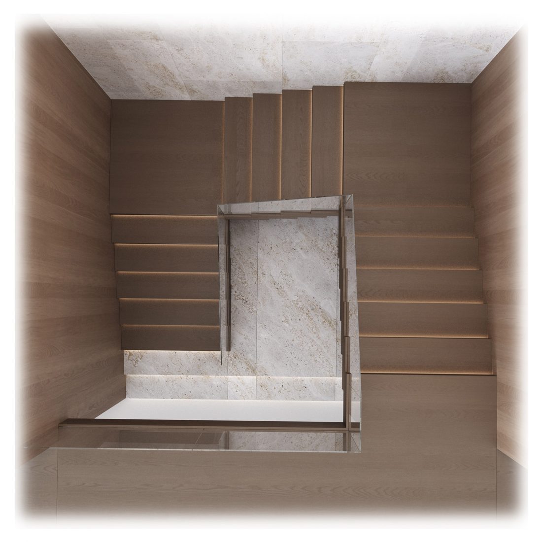 Modern Interior Stairs 16 3D Model for Corona | CGMood