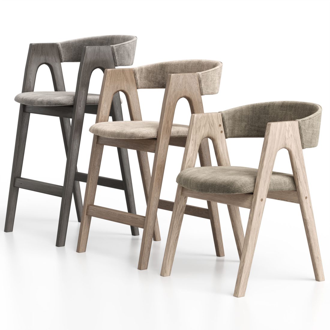 Dublin Chair Regular, Bar, Half-bar From Deephouse - 3D Model for VRay ...