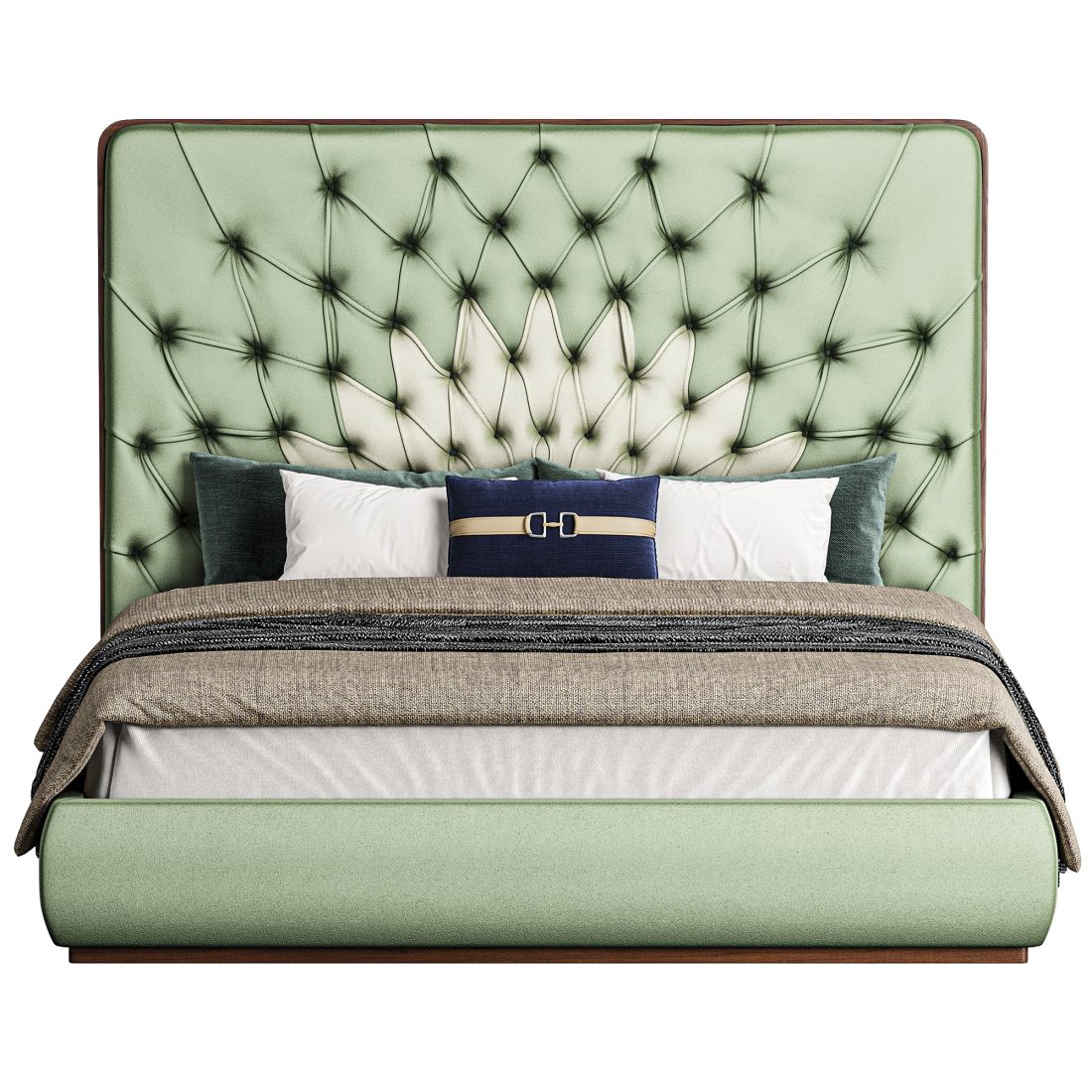 Vertigo Green Bedroom By Opera Contemporary - 3D Model for Corona