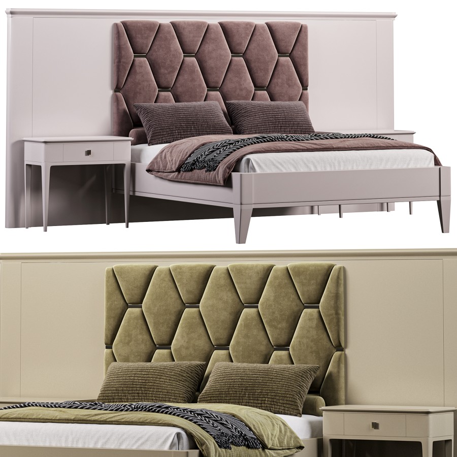 Maria Bed By Neopoliscasa Collection - 3D Model for Corona