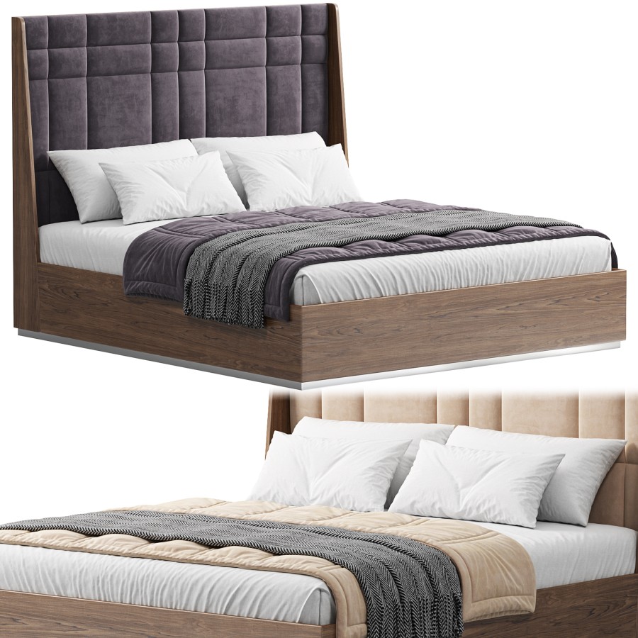 Monako Bed By Alf Italia - 3D Model for Corona