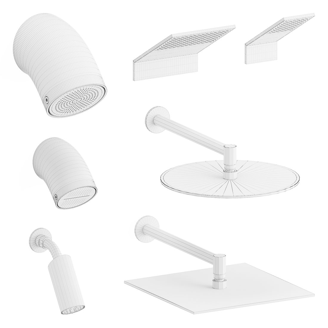 Cea Shower Heads - 3D Model for Corona