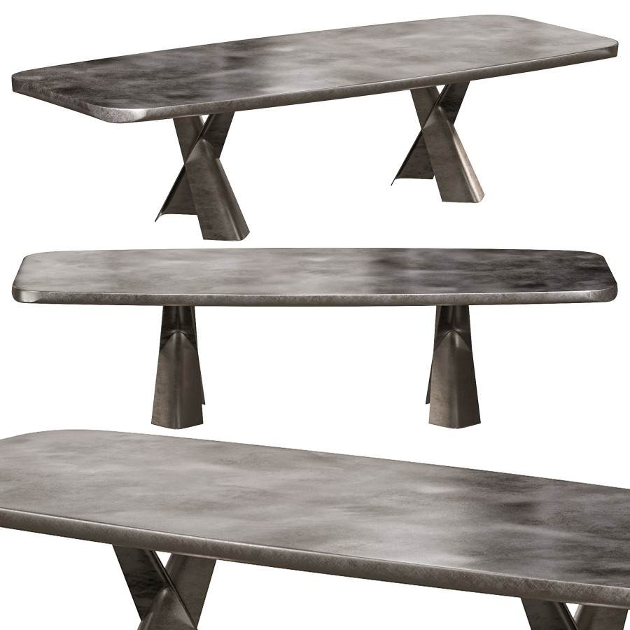 Mad Max Wood Wooden Table By Cattelanitalia - 3D Model for Corona