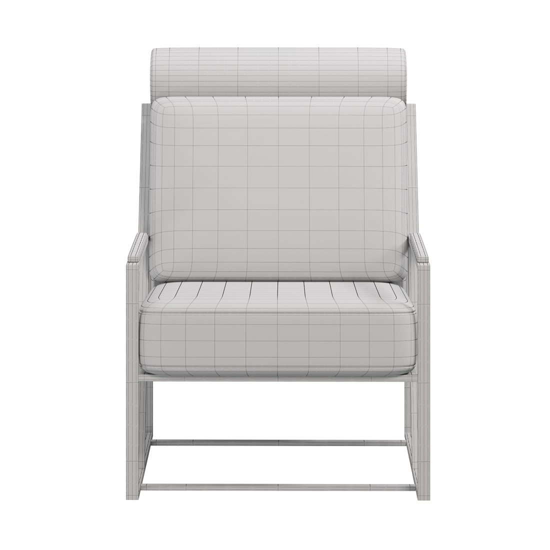 Golden Armchair Marize X Badari By Artemest - 3D Model for Corona