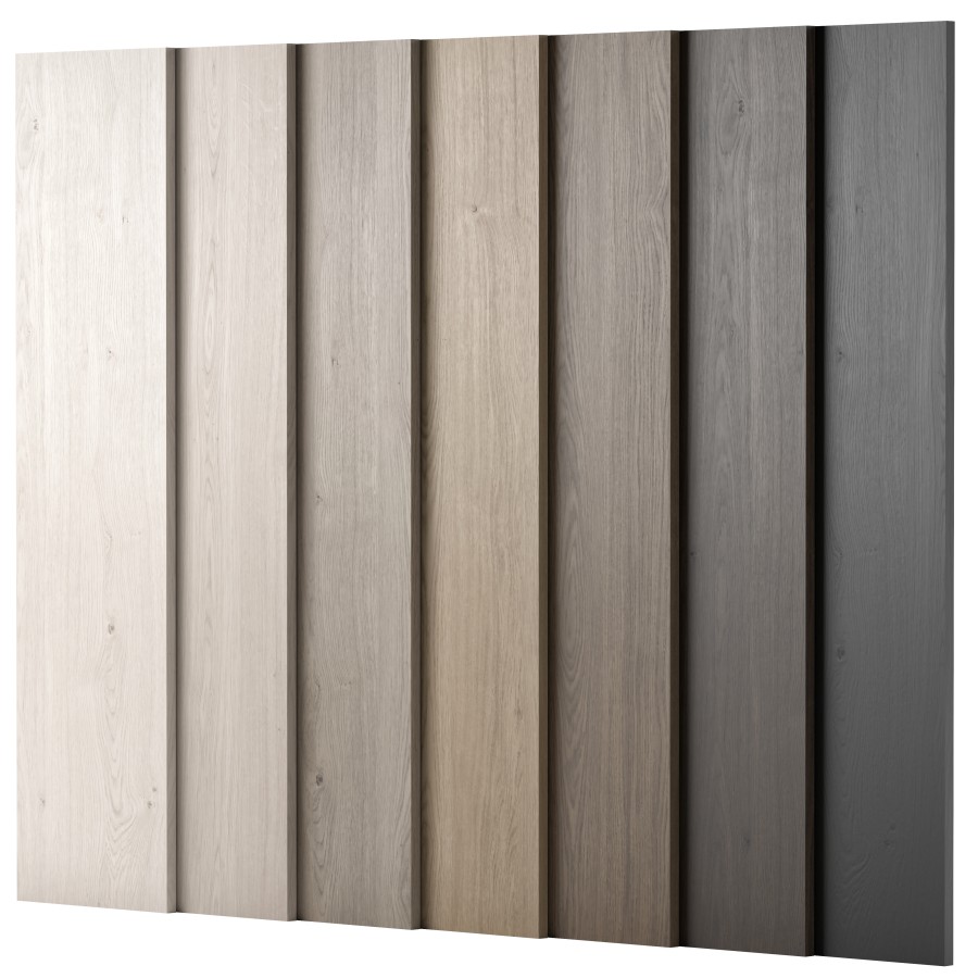 Wood Materials Oak - 7 Colors - Set 13 - 3D Model for VRay, Corona
