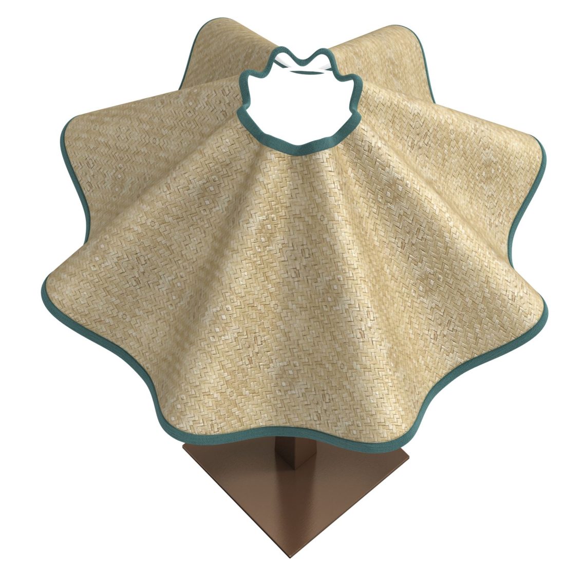 Munro And Kerr Wavy Lampshade Table Lamp - 3D Model for VRay