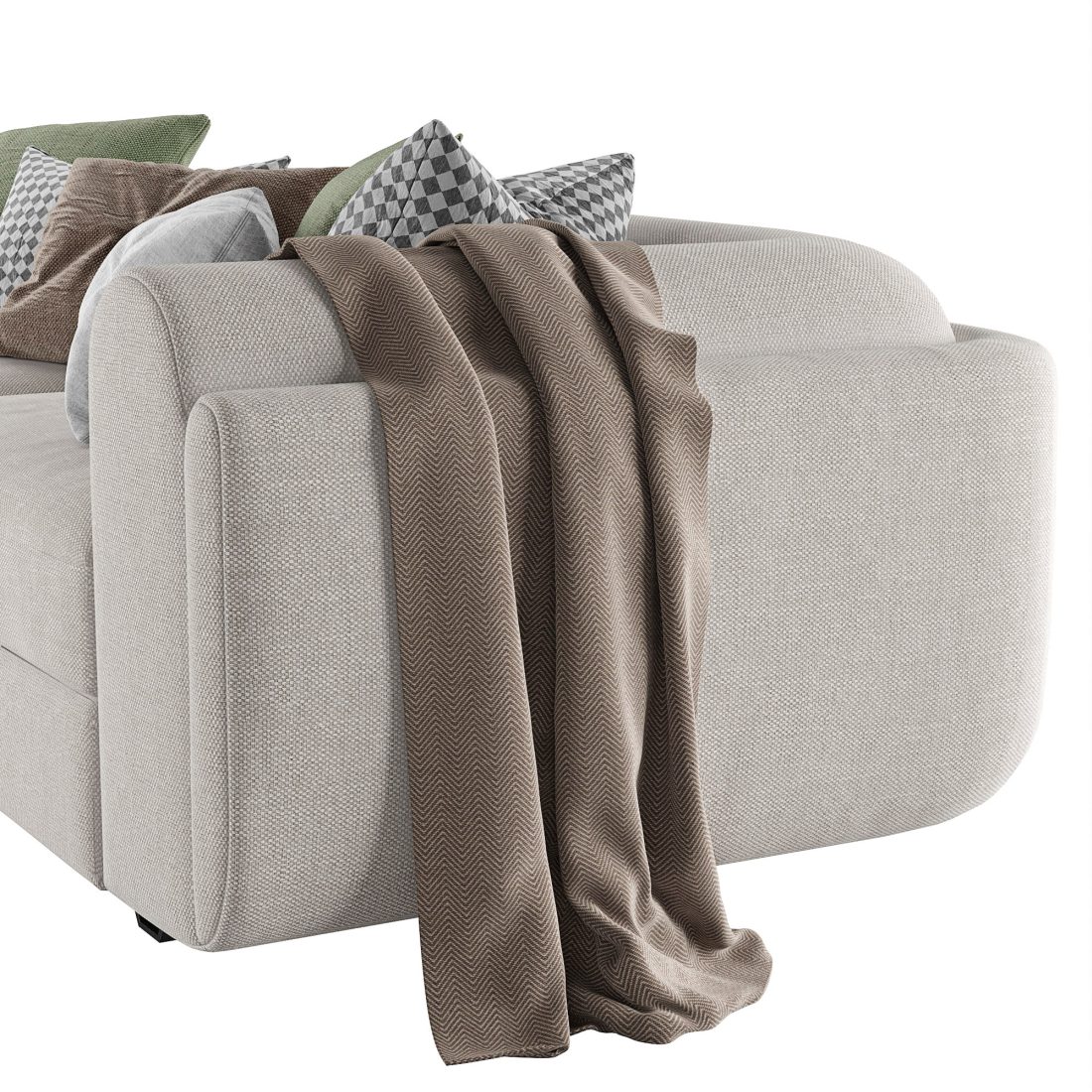 Eileen Sofa 3 Seater - 3D Model for VRay, Corona
