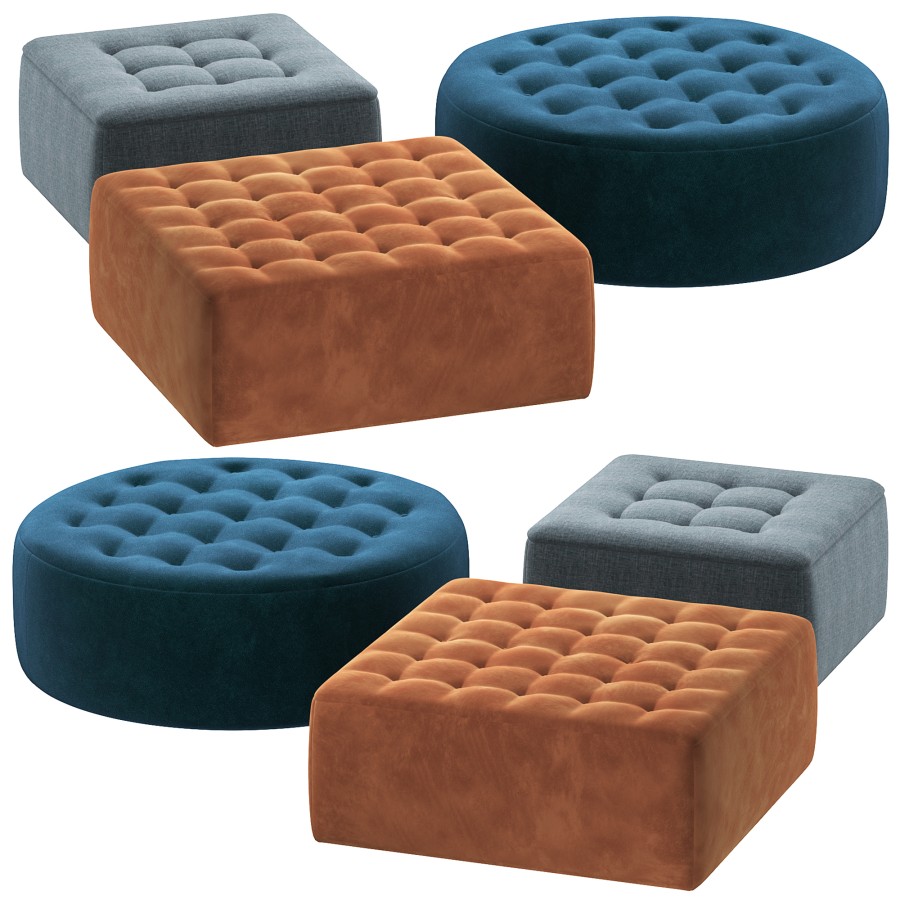 Button Puf By Bodema - 3D Model for Corona