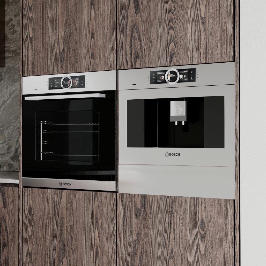 Kitchen Appliance Bosch Kitchen Set 68 - 3D Model for VRay, Corona
