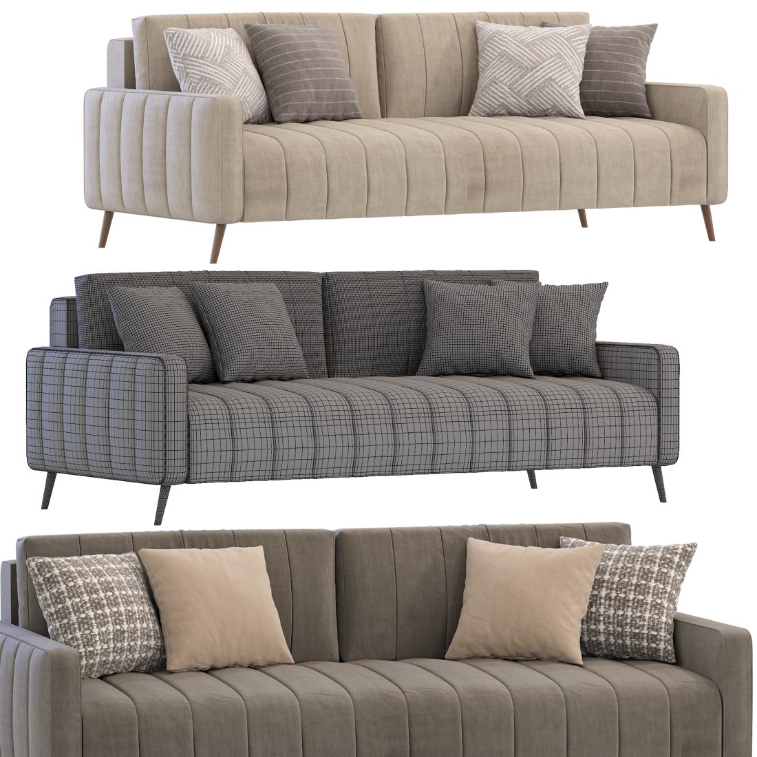 Sofa Markful By Divan Ru 3D Model for Corona | CGMood