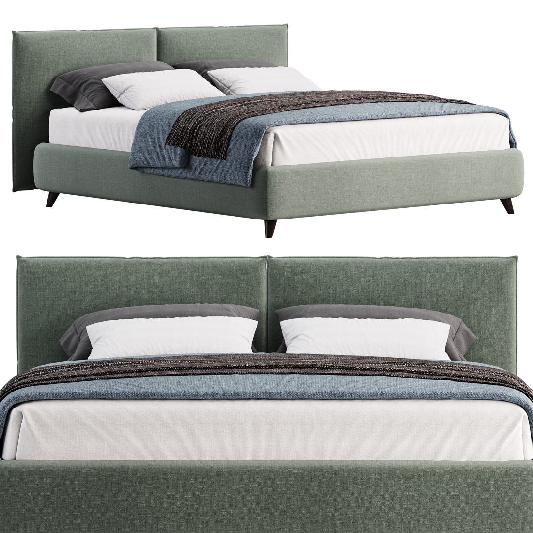 Philip Basso Bed By Twils 3D Model for Corona | CGMood