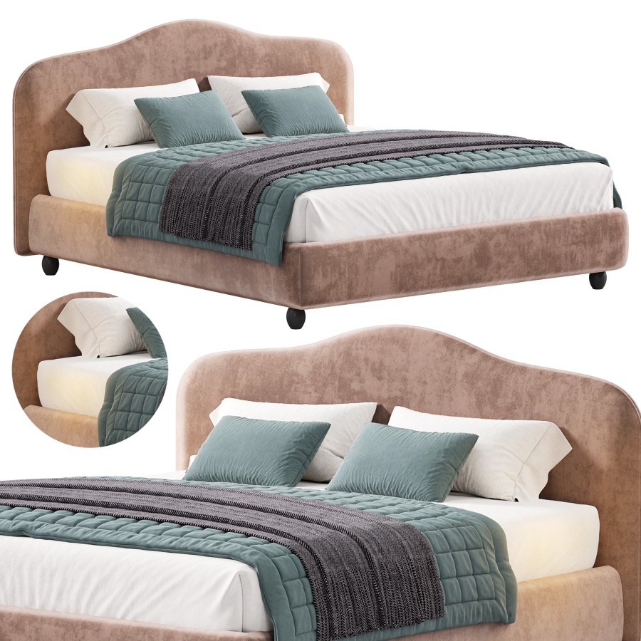 Medea H.28 Bed By Twils - 3D Model for Corona
