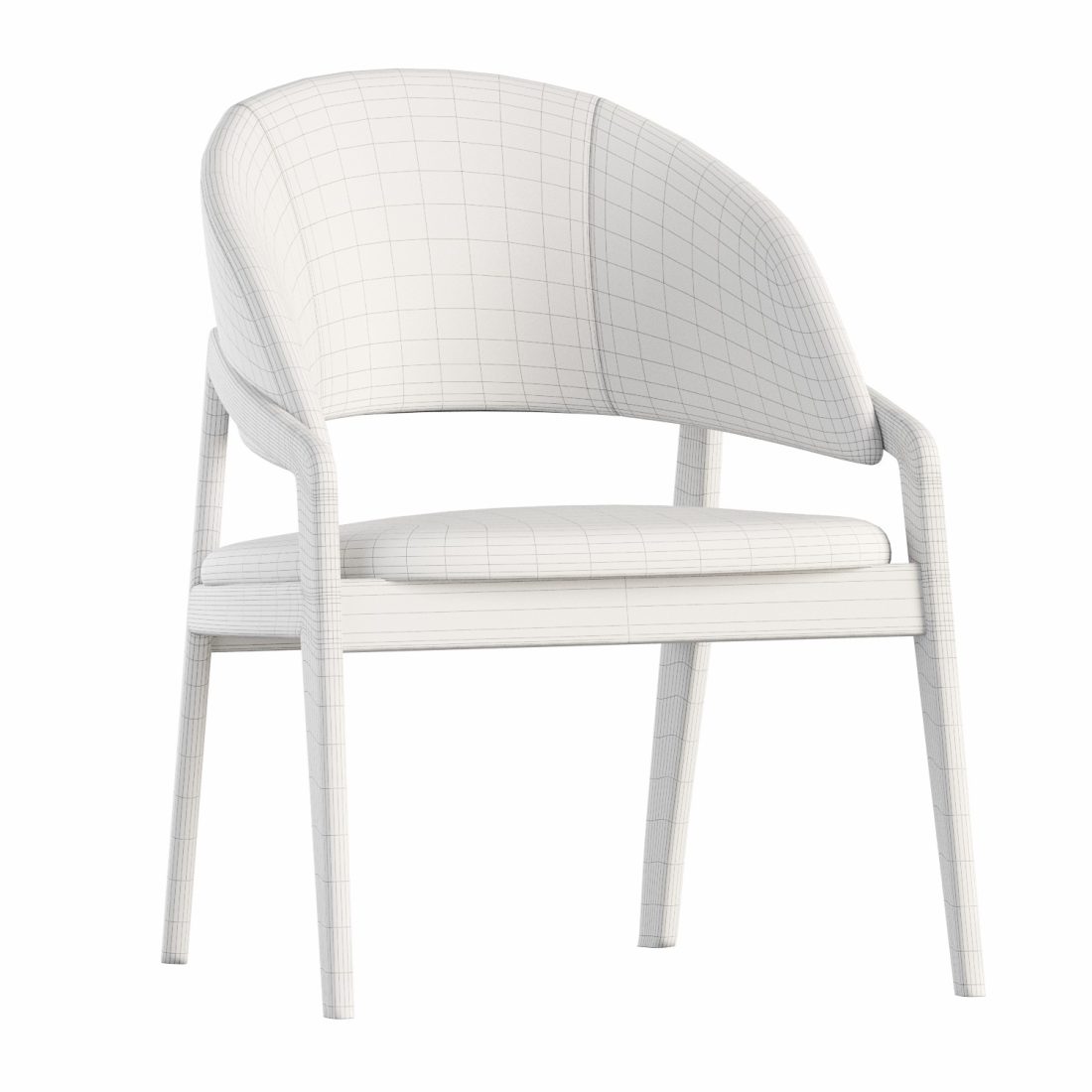Oslo Dining Chair - 3D Model for Corona