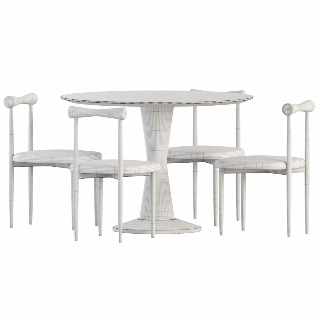 Dining Set By Inside Weather 3D Model for Corona | CGMood