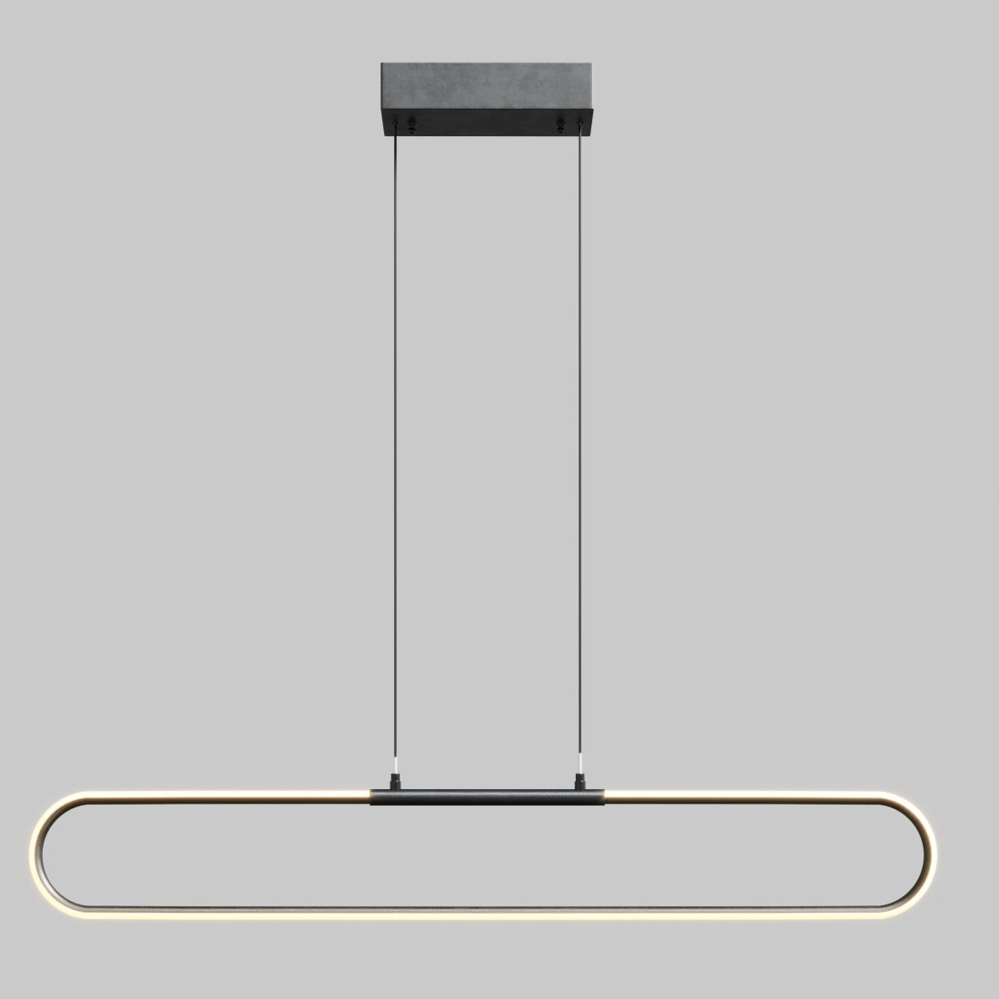 Oval Yatay Led Lamba - 3D Model for VRay, Corona