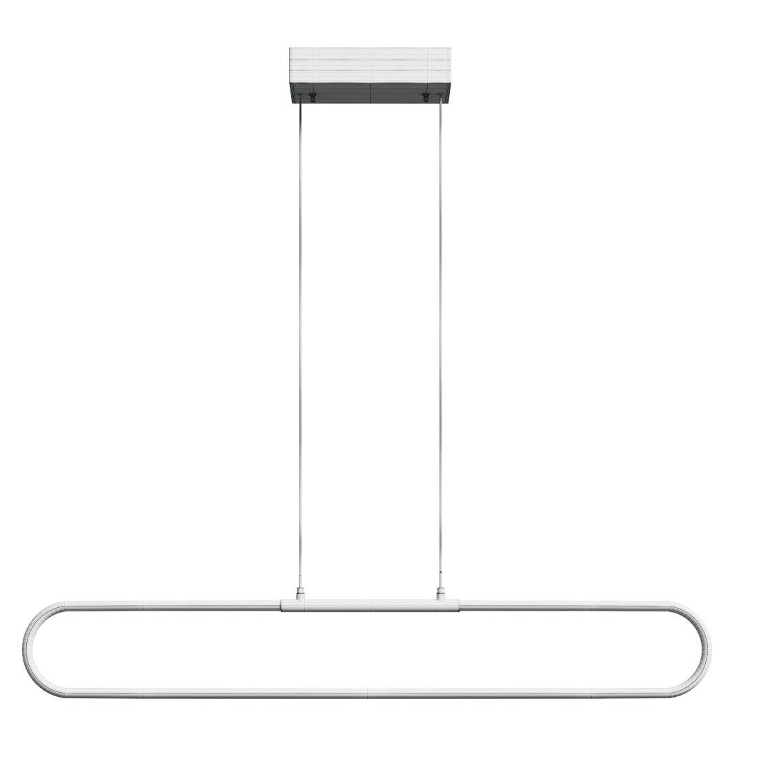 Oval Yatay Led Lamba - 3D Model for VRay, Corona