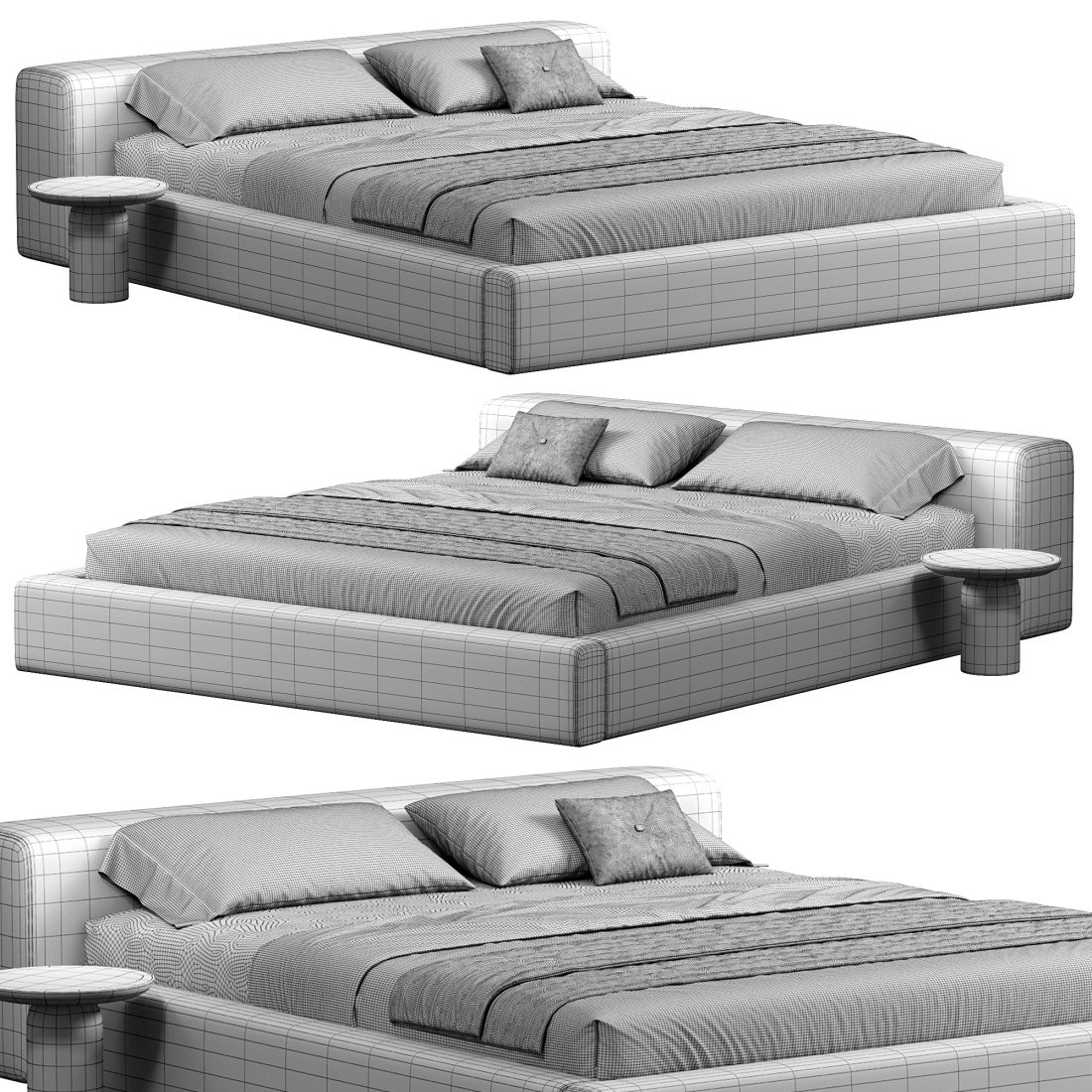 Low Bed Casper By Lavsit - 3D Model for Corona