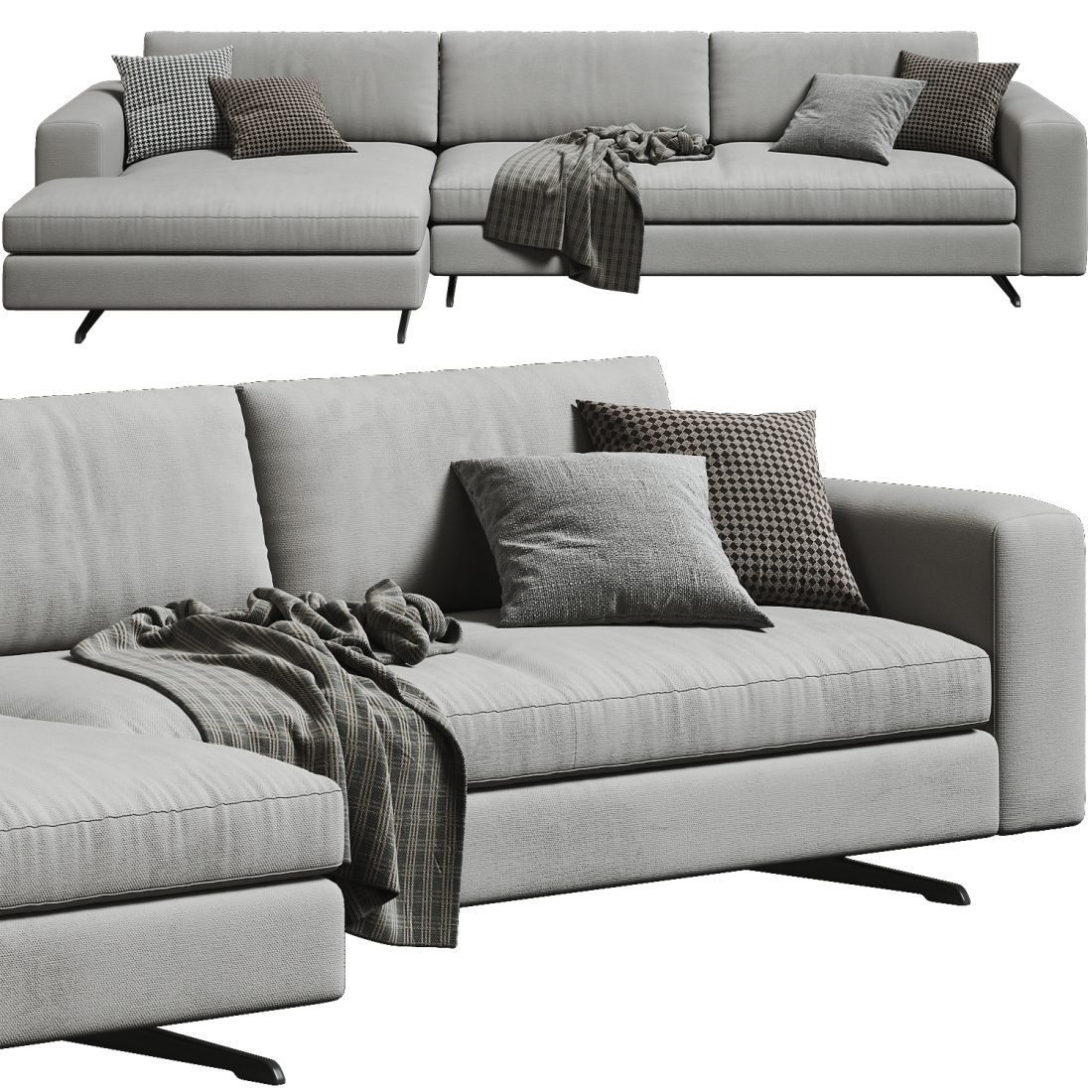 Arflex Lee System Chaise Longue 3D Model for VRay | CGMood