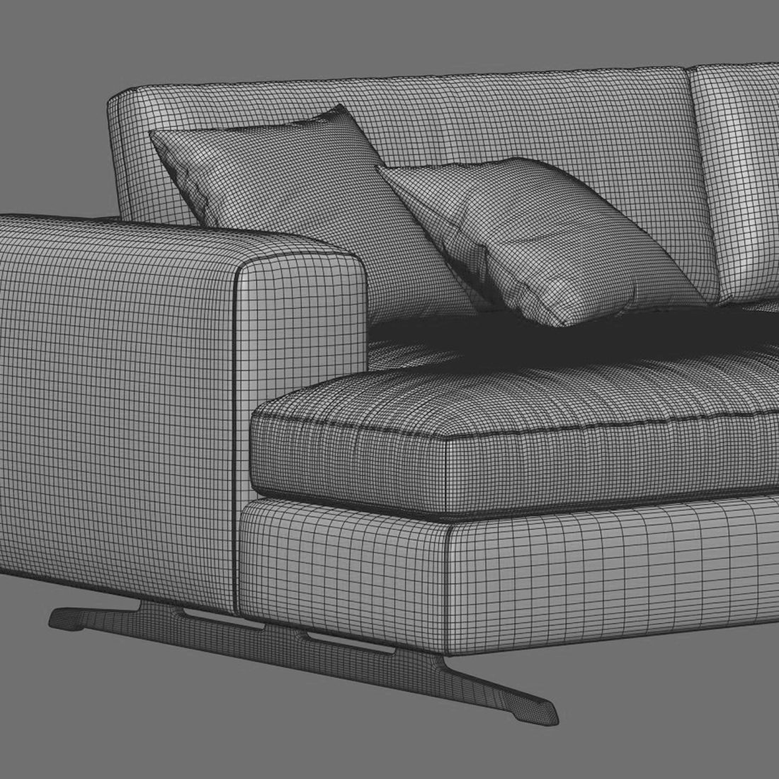 Arflex Lee System Chaise Longue 3D Model for VRay | CGMood