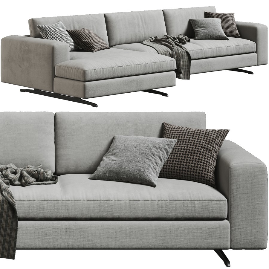 Arflex Lee System Chaise Longue 3D Model for VRay | CGMood