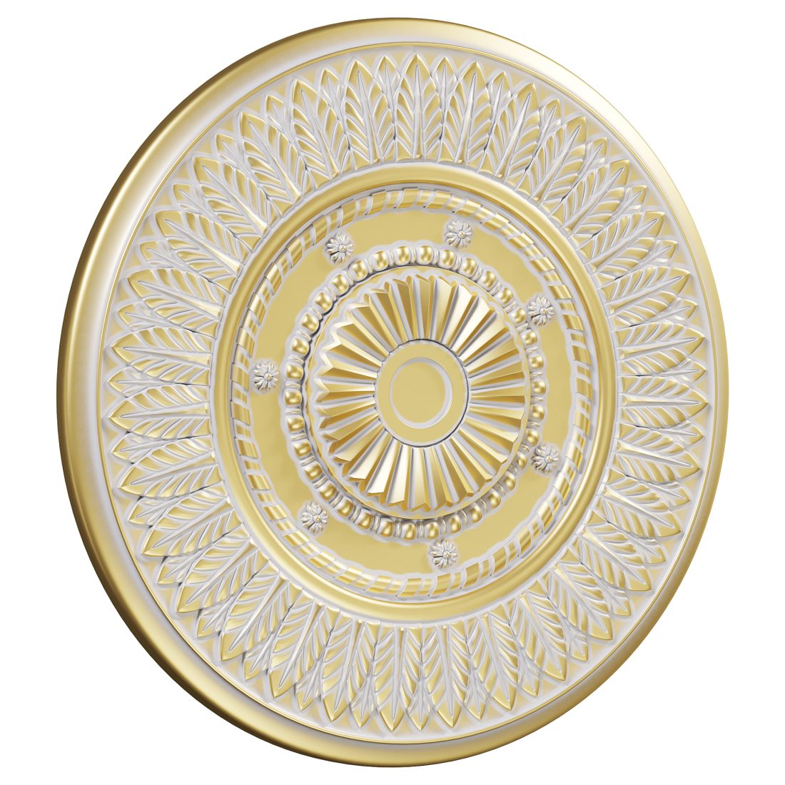 Corinna Medallion 33 In White Finish By Macys - 3D Model for Corona