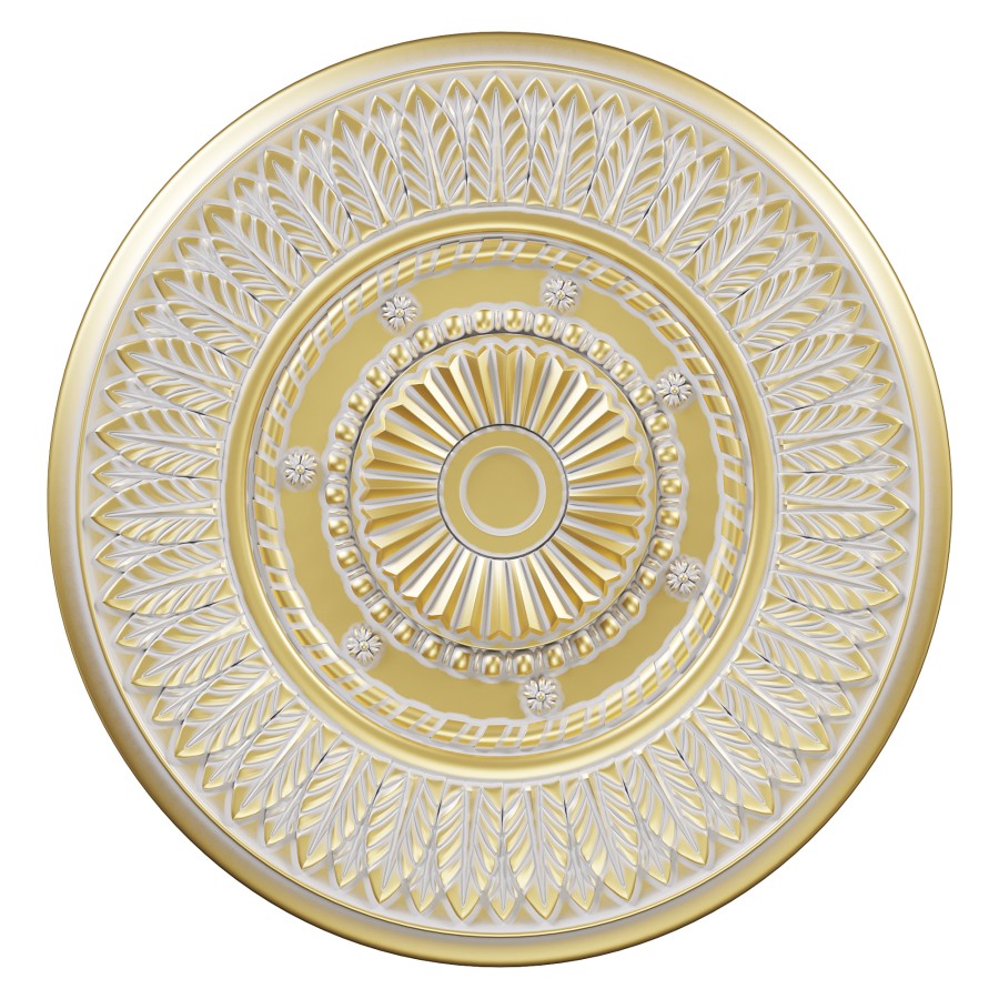 Corinna Medallion 33 In White Finish By Macys - 3D Model for Corona