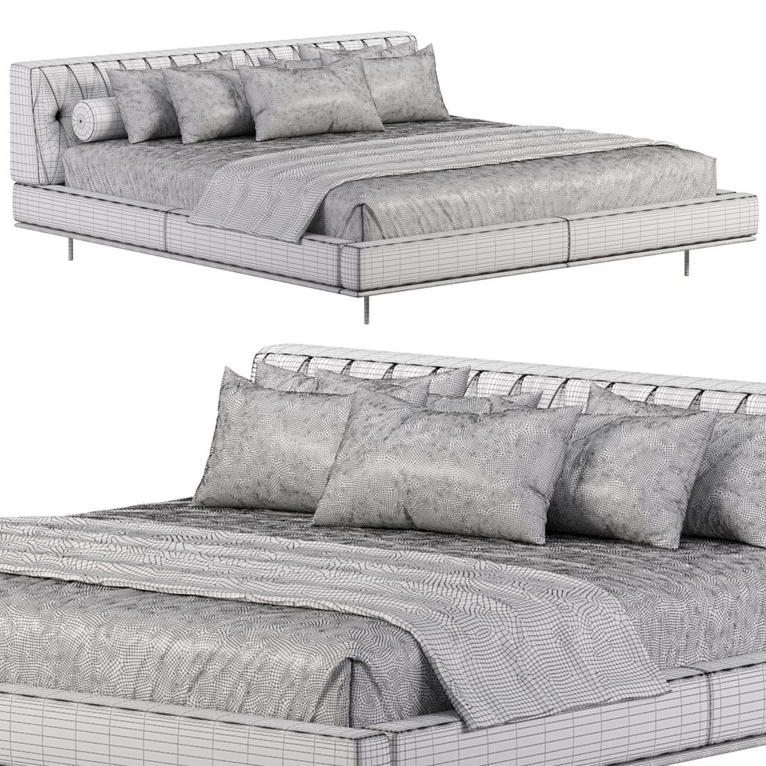 Mcqueen Night Bed By Gamma - 3D Model for Corona