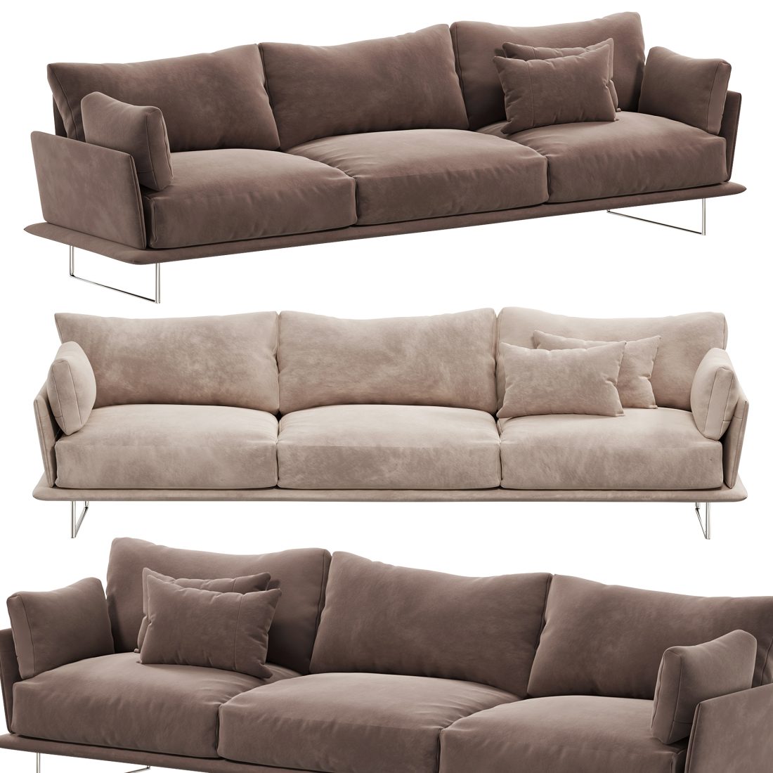Vessel Sofa By Gamma 3D Model for Corona | CGMood