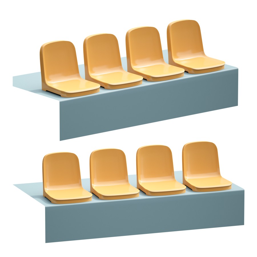 Plastic Chairs Seat Chairs For Stadium - 3D Model for FStorm, VRay, Corona
