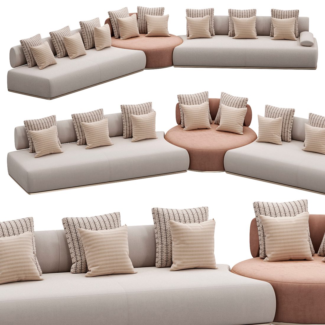 Ilario Sofa By Visionnaire - 3D Model for Corona