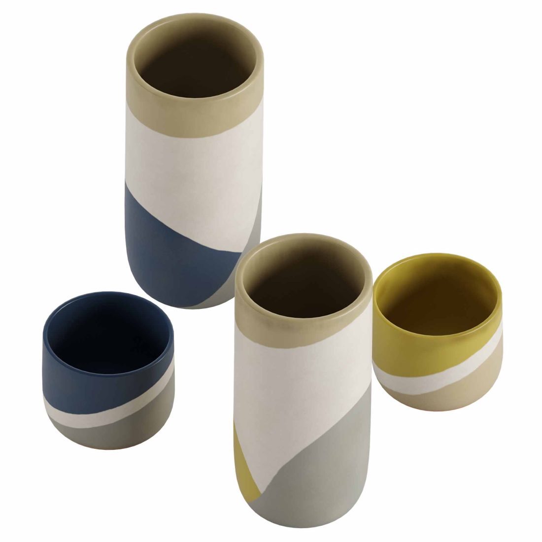 Modern Abstract Design Vases - 3D Model for Corona