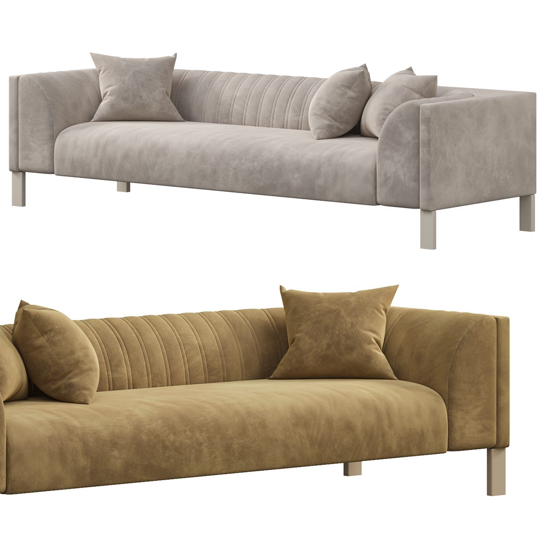 Capitol Sofa By Visionnaire - 3D Model for Corona