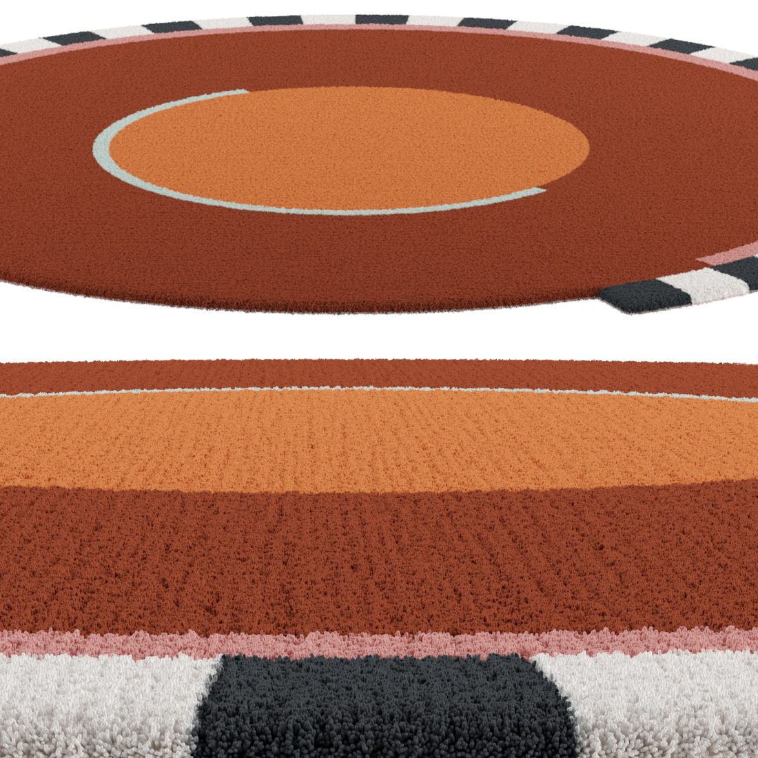 4 Carpets Cc Tapis - Disco - Claude Cartier Studio 3D Model for VRay ...