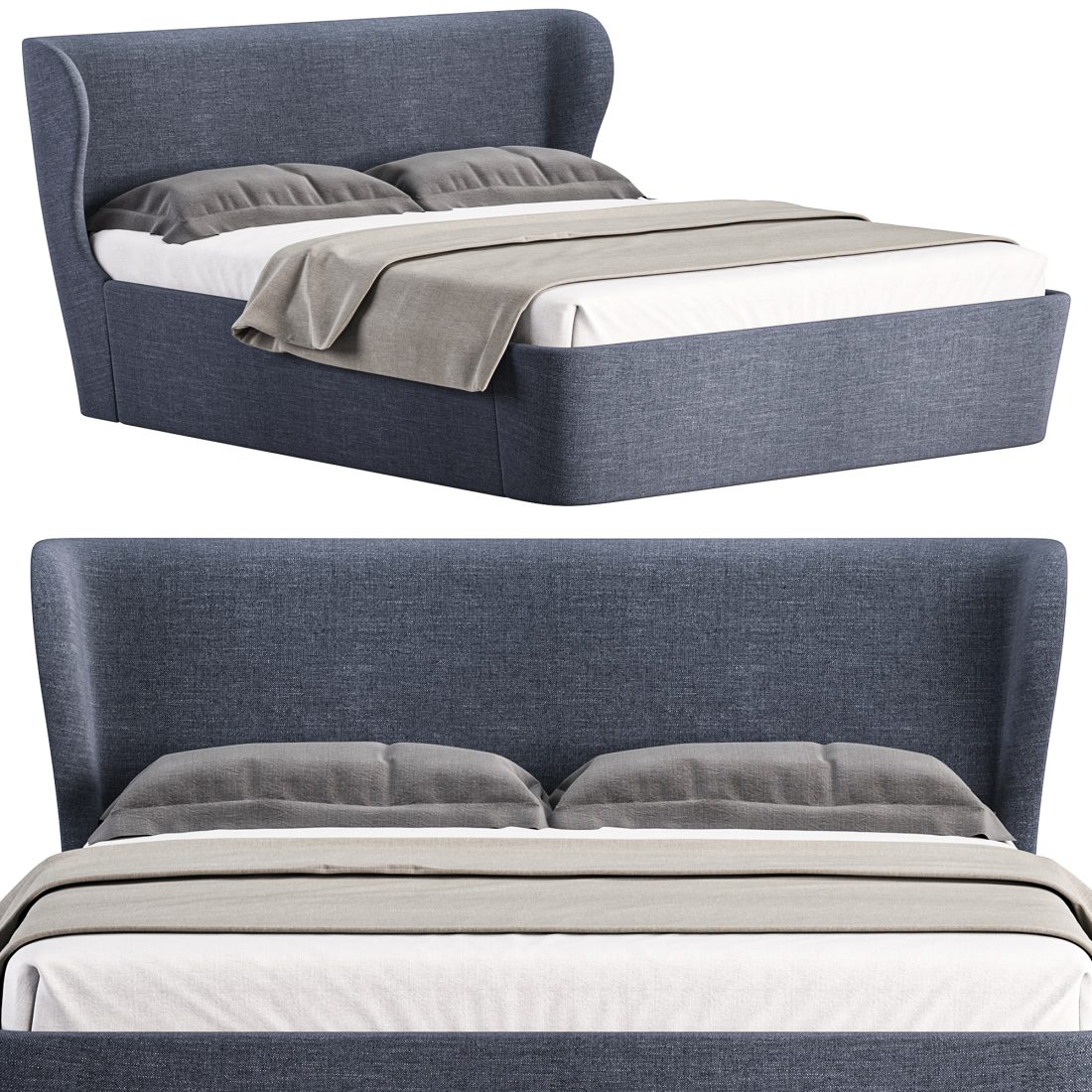 Papilio Bed By Bebiitalia 3D Model for Corona | CGMood